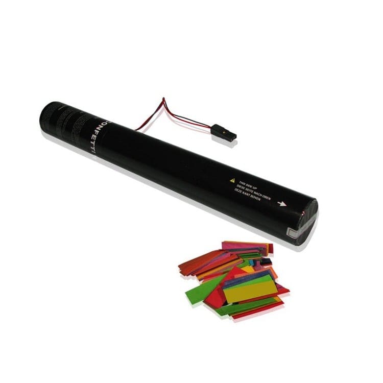 ELECTRIC CONFETTI CANNON 40CM - Crew Licht en Geluid