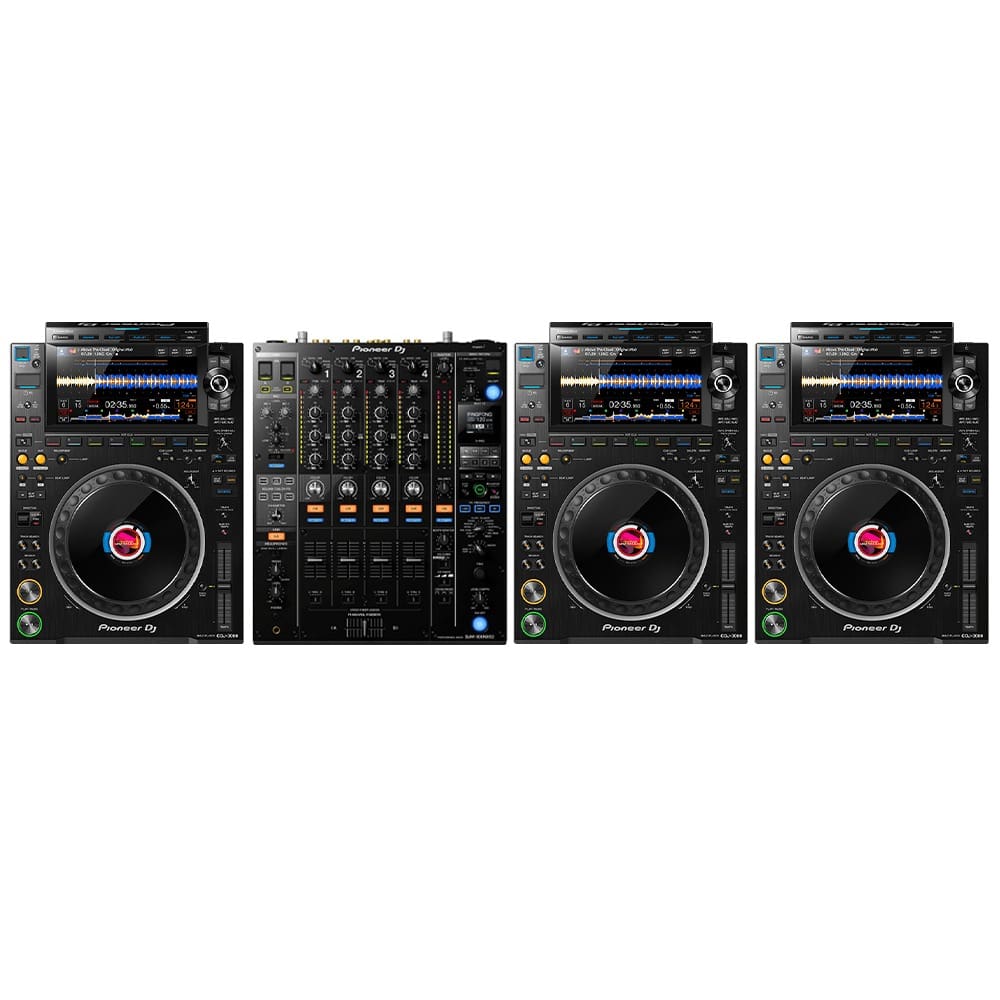 3 x Pioneer CDJ 3000 1 x Pioneer DJM-A9 in cases - Crew Licht en Geluid